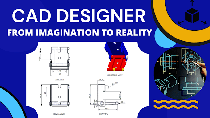 Do 3d cad drawing and modeling, 3d assemblies and rendering by Farhan_explorer | Fiverr