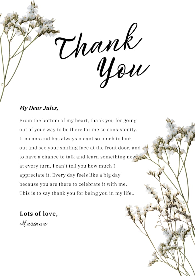 Write you a memorable and heartfelt personal letter by Essaizim | Fiverr