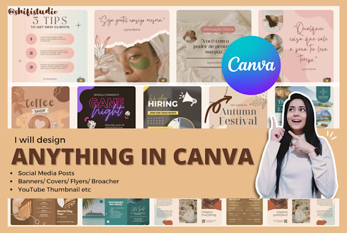 Design unique and best canva templates by Shifistudio | Fiverr