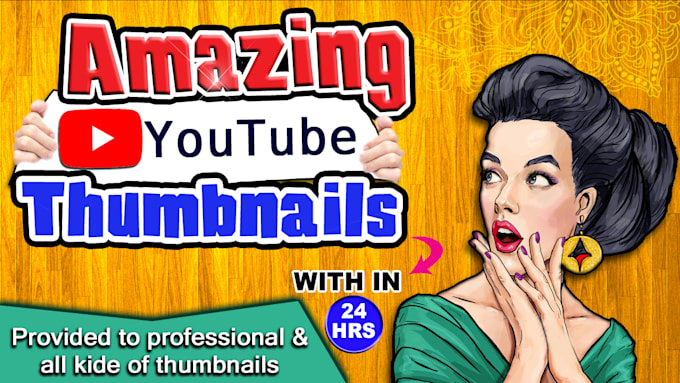 Design the professional and custom youtube thumbnail by Ameerfahi | Fiverr
