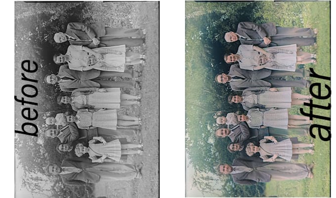 Restore, color and fix your old photo by Mounib12 | Fiverr