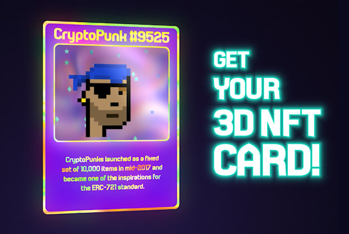 Animate your nft into a 3d rotating card by Beyydesign | Fiverr