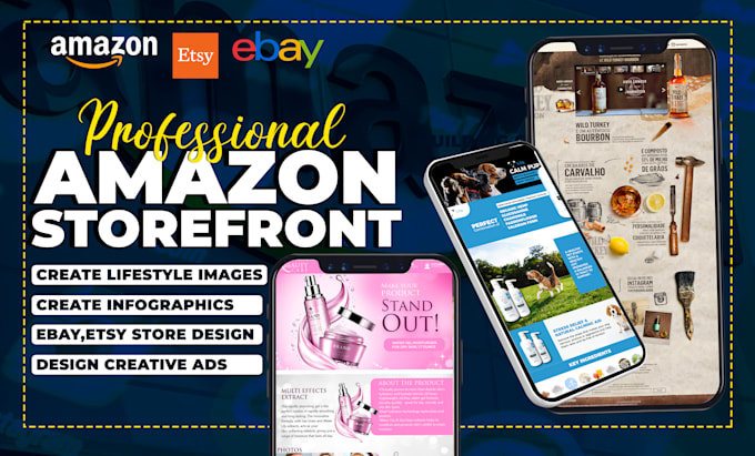 Create amazon storefront design for your products by Eybaad | Fiverr
