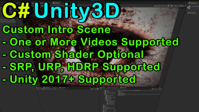 Code a unity3d intro video scene in srp, urp, hdrp by Lackey94 | Fiverr