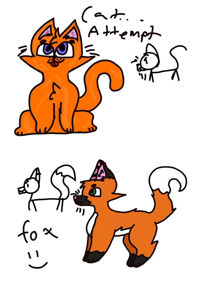 Draw a four legged animal for u, or a simple fursona by Somerando1 | Fiverr