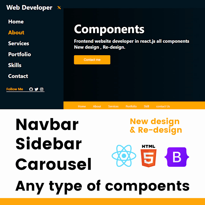 Make responsive navbar , menu , sidebar, hamburger for your website by ...