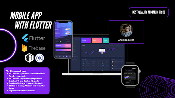 Make a eye catching mobile app for android and ios with flutter for you by Amirkiankaveh | Fiverr