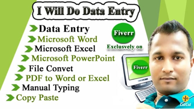Do excel data entry copy paste word typing letter typing by Savith88 | Fiverr