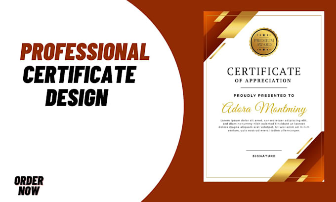 Design a diploma, professional certificate design by Mrrajpoot344 | Fiverr