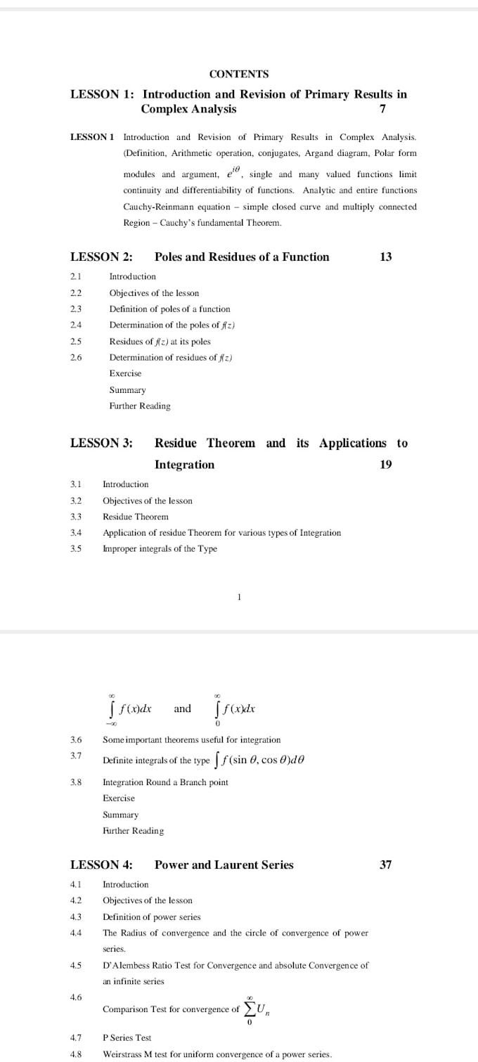 Tutor you in real and complex analysis, topology calculus by ...