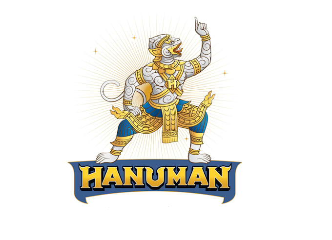 Create high quality hanuman logo with text with any file by Rupert ...