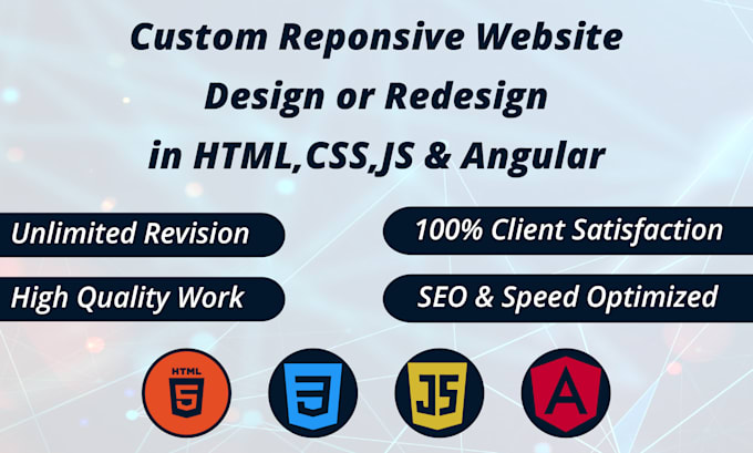 Be Your Front End Developer Html Css Js Angular And Bootstrap By