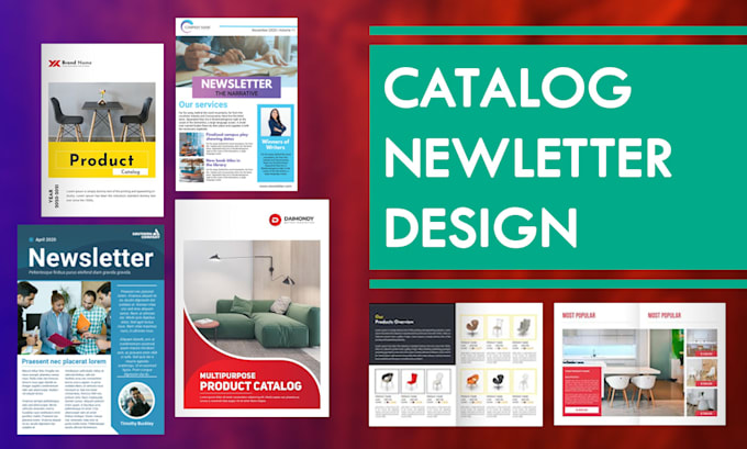 Make a newsletter, catalog design by Denisaf369 | Fiverr