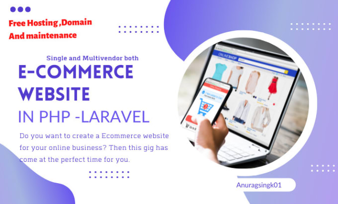 Build ecommerce website with php laravel by Anuragsingk01 | Fiverr