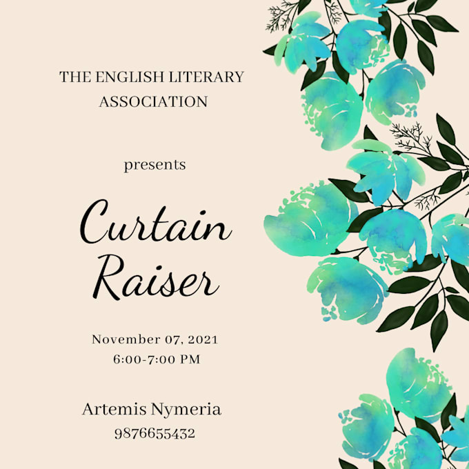 Design lucrative posters for marketing and invitations by Art_by ...