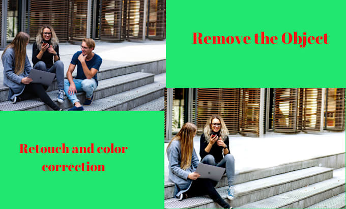Add or remove person, objects, change background using photoshop by Ihtishamali998 | Fiverr