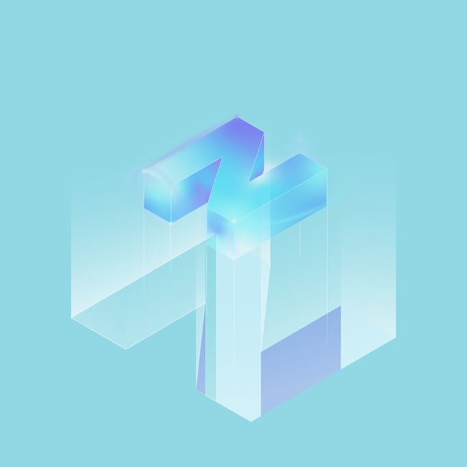 Do the most fantasy logo for you by gradient and isometric effects by ...