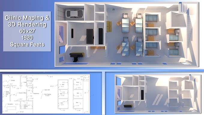 Create 3d floor render, realistic interior and exterior by Mr_siyal ...