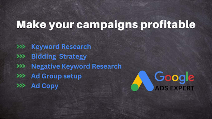 Create and setup your google ads campaigns by Badalvadaliya | Fiverr