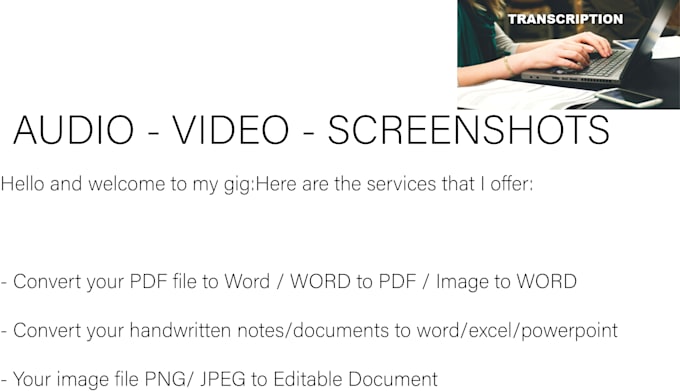 Convert pdf, screenshot, hand written documents, to ms word by ... Convert pdf, screenshot, hand written documents, to ms word by ...