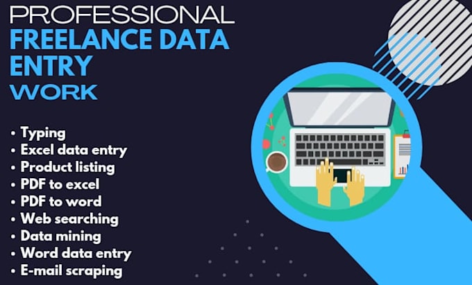 Be your virtual assistant for data entry, typing work by Nomanrashid644 | Fiverr