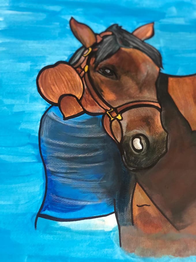 Draw anything with pencil sketches and fill colors by Amnashahzaib | Fiverr