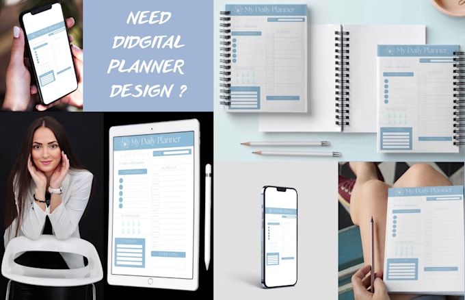Design digital planner, calendar, tracker, workbook, journal by ...