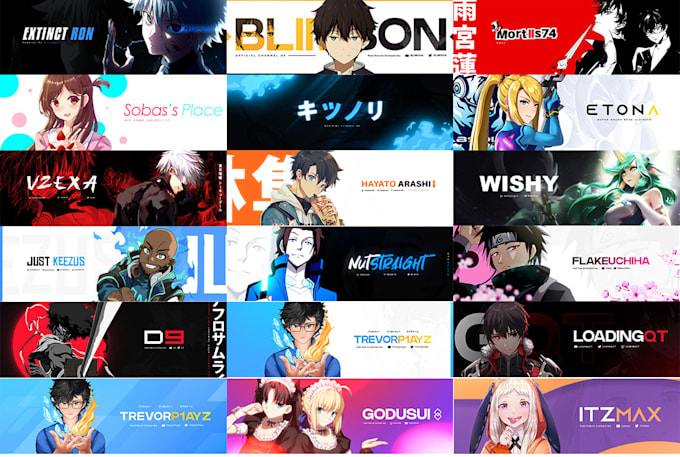 Design attractive, eye catchy anime banner, header or avatar by Bayramw ...