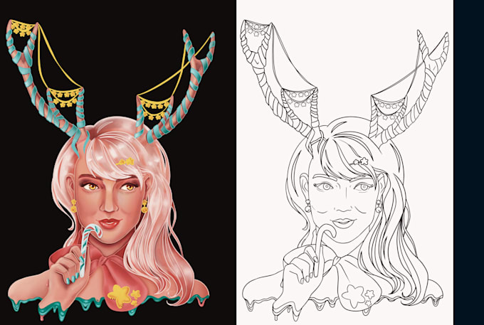 Create line art for you by Waterweed | Fiverr