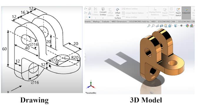 Create 3d models in solidworks by Asifali762 | Fiverr