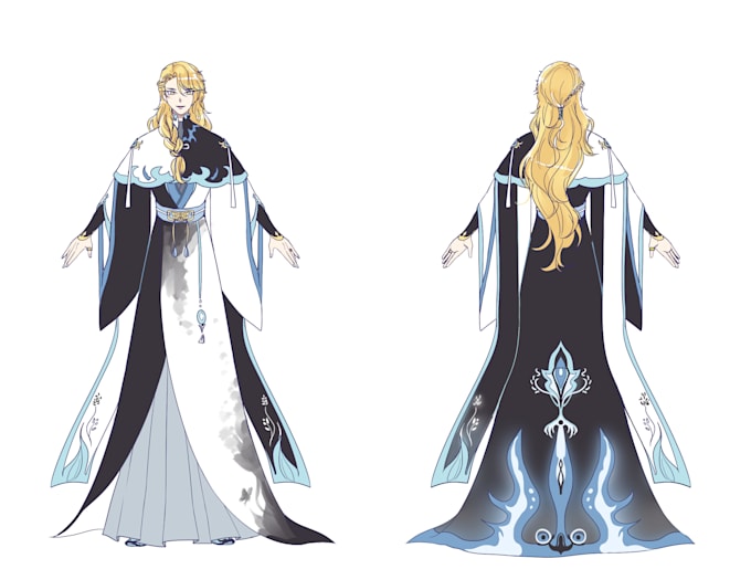 Design clothes, model for your oc, character by Linnotomori | Fiverr