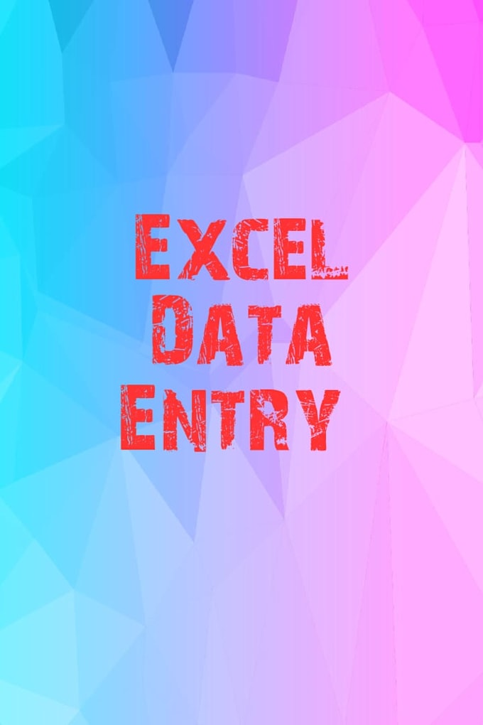 Do microsoft excel spreadsheet and data entry by Madeehaazam | Fiverr Do microsoft excel spreadsheet and data entry by Madeehaazam | Fiverr