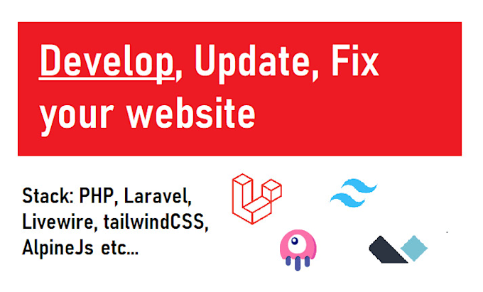 Do Laravel Livewire Tailwindcss Alpinejs Projects Or Scripts By Harsh890 Fiverr