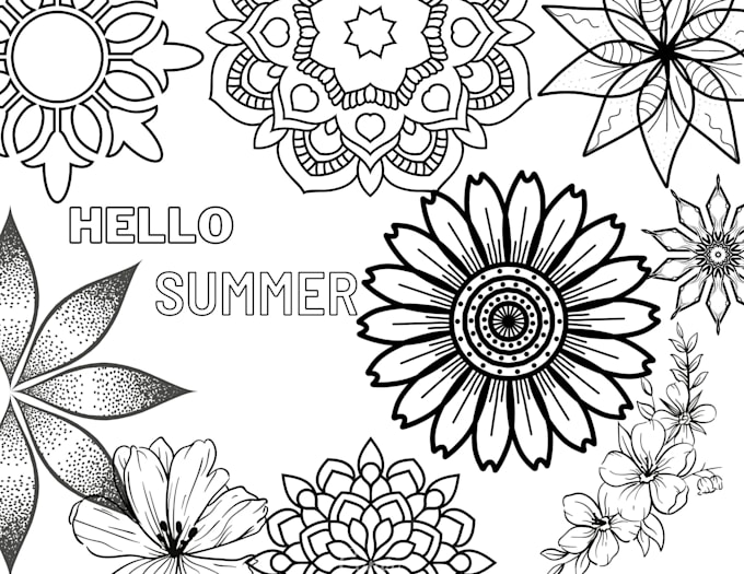 artsy coloring pages for teens