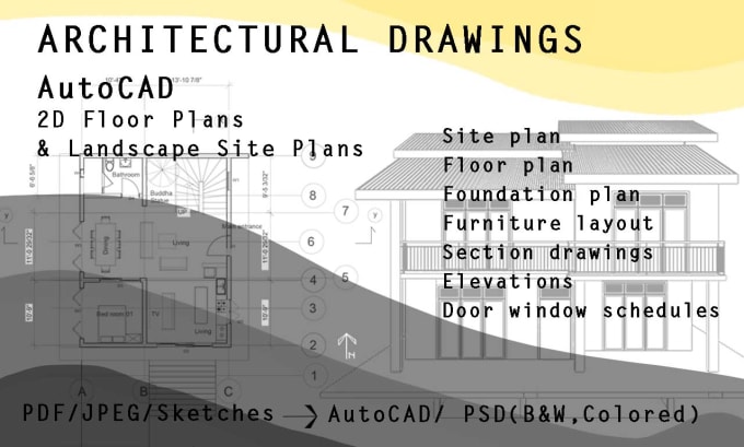 Do autocad site plan drawings for house and backyard by Chathuranga0110 ...