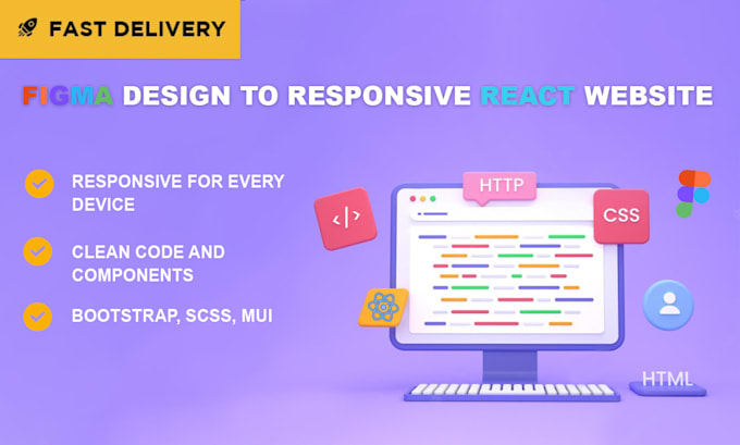 Convert figma design to responsive react website by Bihanskyi | Fiverr Convert figma design to responsive react website by Bihanskyi | Fiverr