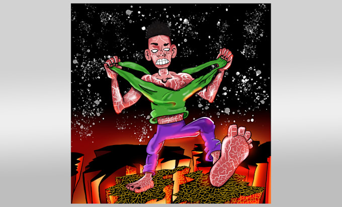 Design cartoon album cover, mixtape cover, and single cover art by ...