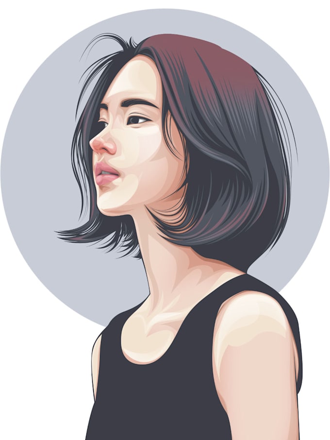 Make your photo into vector art portrait by Valobasarnisho | Fiverr
