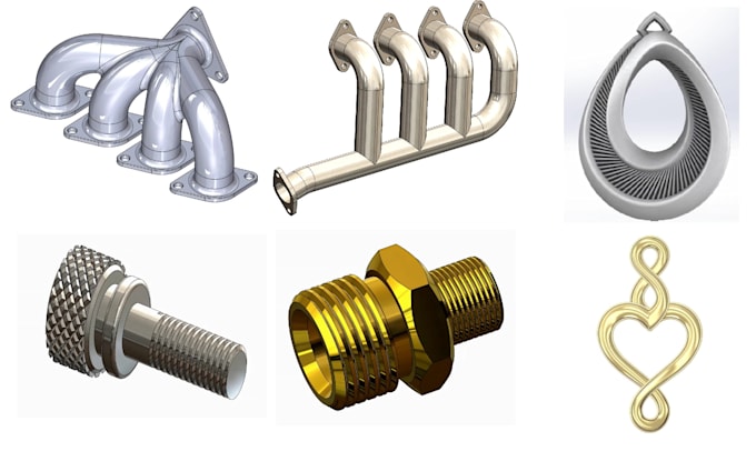 Create cad models, technical drawings, 3d modeling printer files by ...