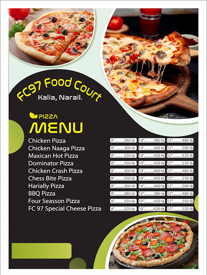 Do professional graphic menu design by Sayad_salimul | Fiverr