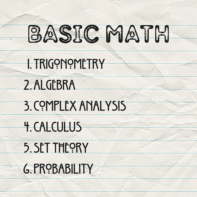 Be your tutor for basic math by Sangmabirinchi | Fiverr