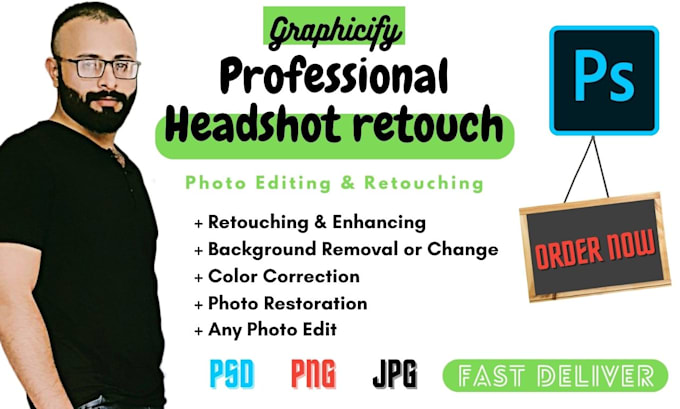 Realistic headshot retouch, photo edit, business headshot by ...
