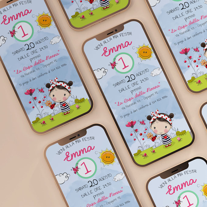 A perfect digital invitation for your events by Giadadesigner | Fiverr