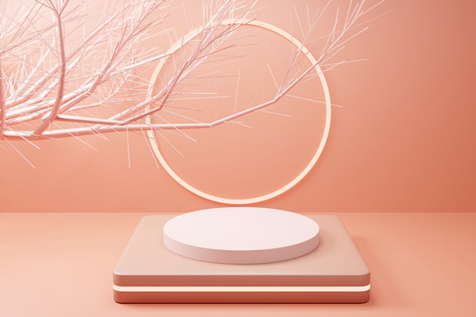 Create product display counter, posm, 3d podium by Zeeshanshabb273 | Fiverr