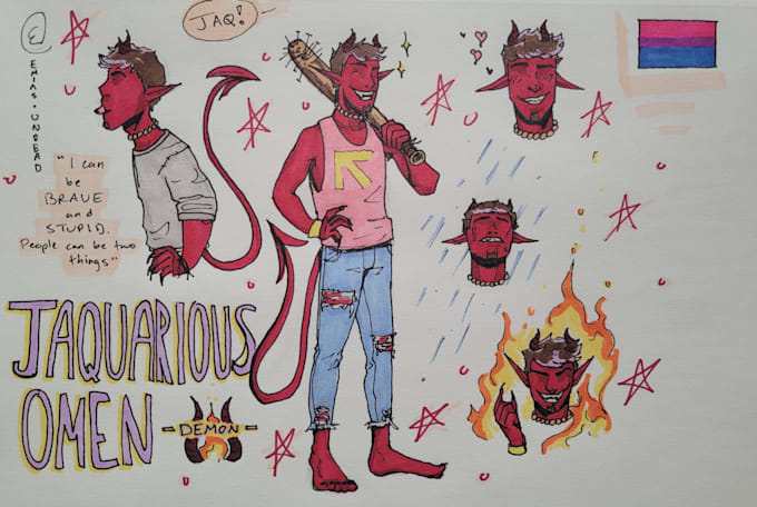 Design An Original Character Page By Emiascrowson Fiverr 