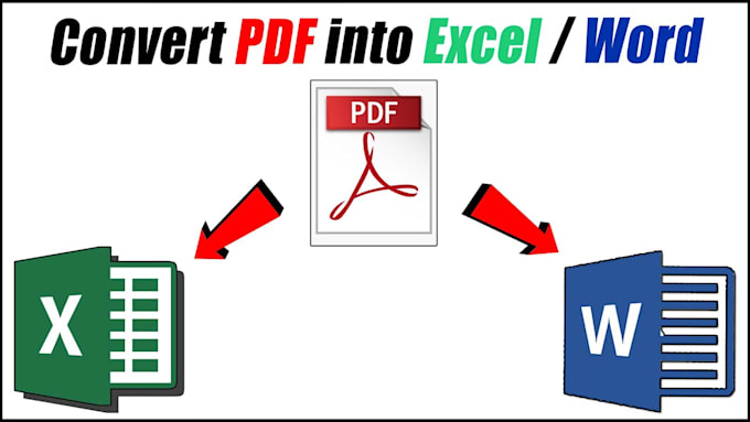 Convert your pdf to microsoft excel by Maherzia786 | Fiverr