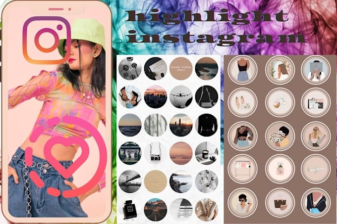 Design instagram profile photo and highlight covers by Hichambzw | Fiverr