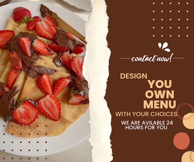 Make food menu, restaurant menu and menu board design in descent way ...