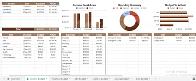 Create, organize excel spreadsheets and google sheets by ...