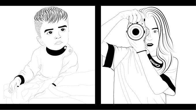 Create minimalist line art illustration, one line vector art, and ...